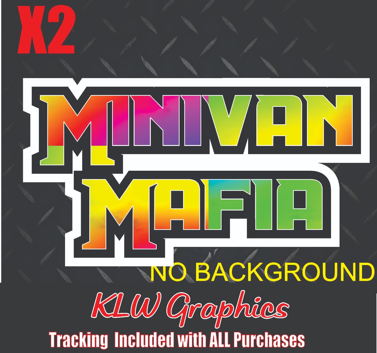 MINIVAN MAFIA Decal Sticker Mini Van Wagon Family Funny 4 Doors Mom ...