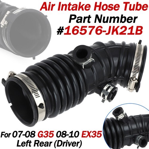 AIR INTAKE HOSE 16576-JK21B FOR INFINITI 2007-2008 G35 2008-2010 EX35 ...