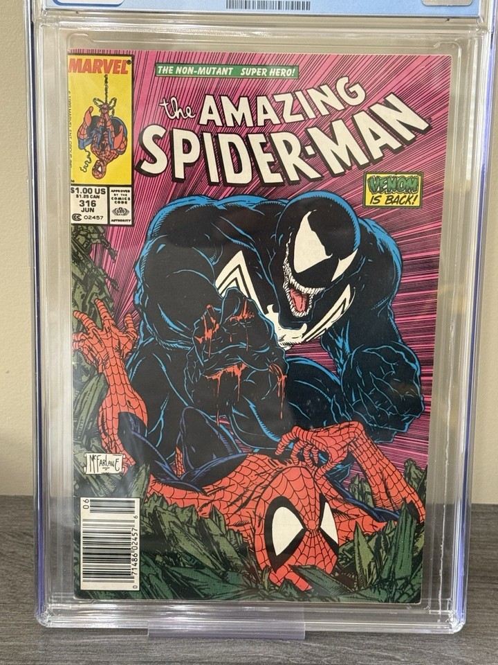 Amazing Spider-Man #316 CGC 9.0 OW-W Pages Mark Jewelers Venom Cvr ...