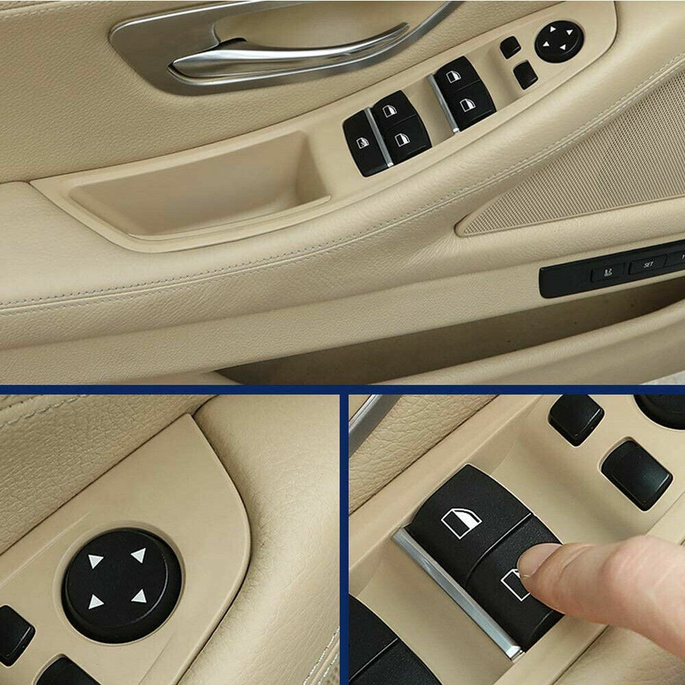 7x Cream Inner Door Panel Handle For 10-16 BMW 5-Series F10 F11 F18 ...