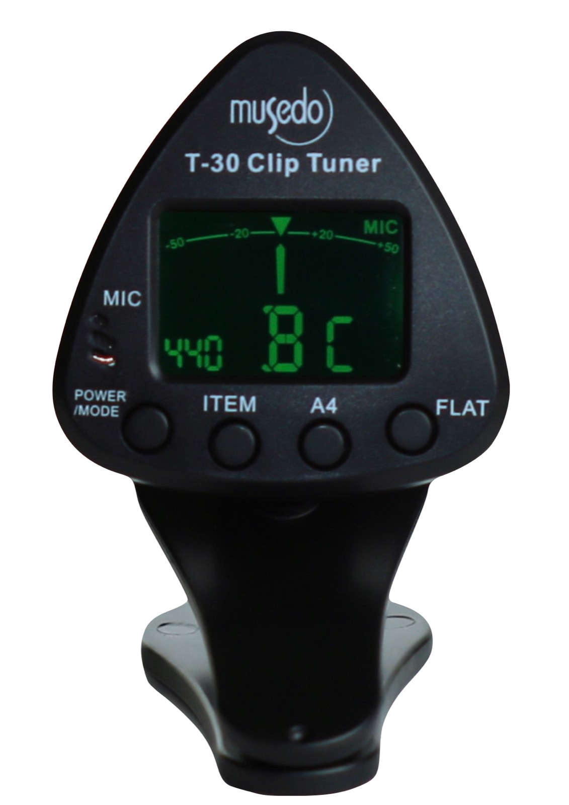 NEW Musedo triangle clip on tuner model T-30 chromatic violin guitar ...