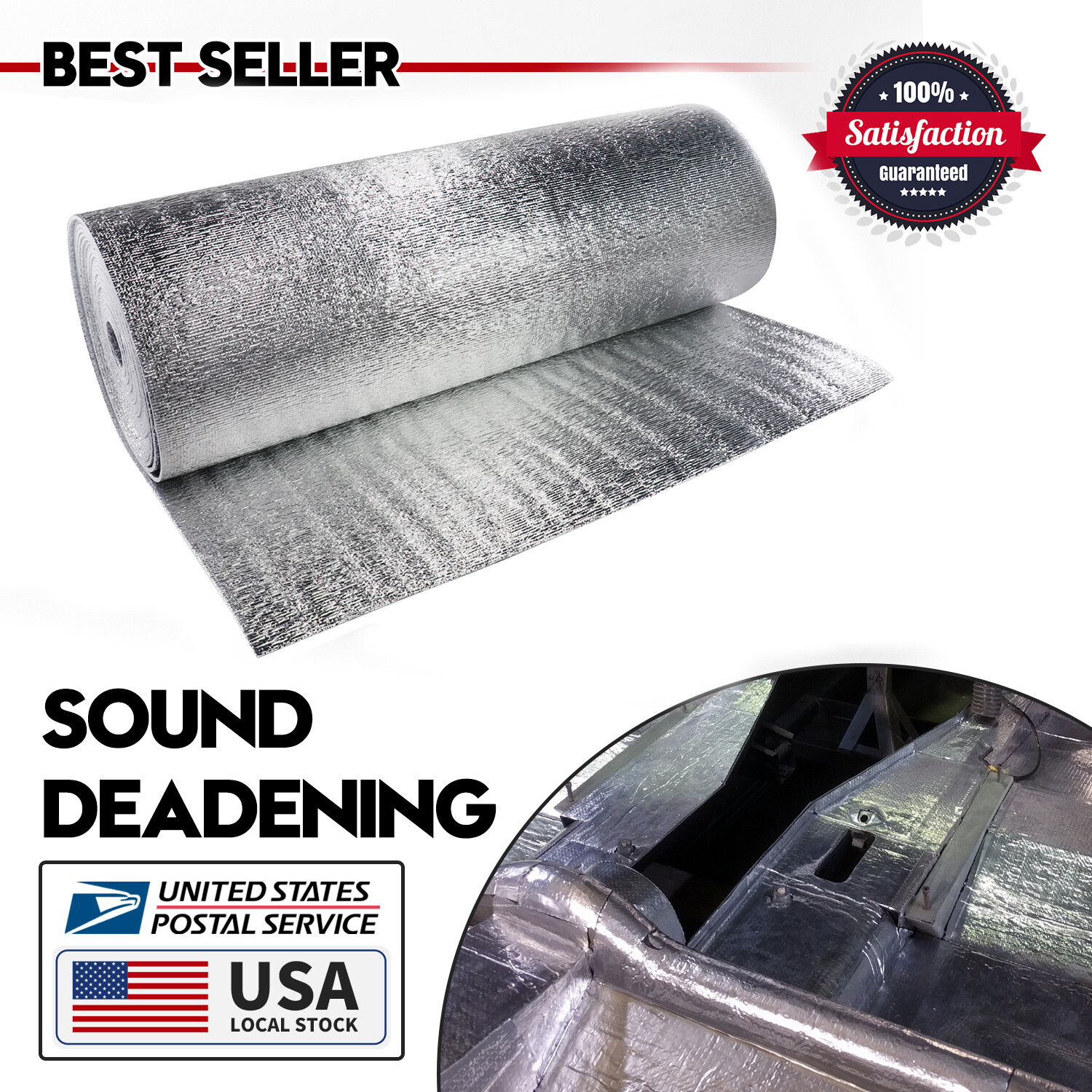 160''x39'' Sound Deadener Noise Deadening Mat Car&Home Heat Shield ...