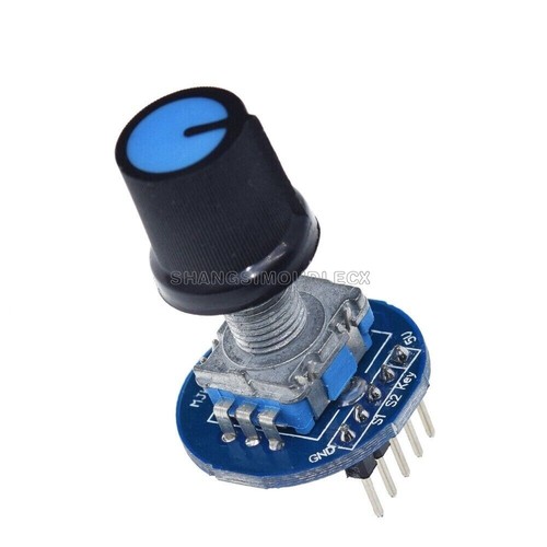5V Rotary Encoder Rotating Potentiometer Knob Cap Digital Control ...