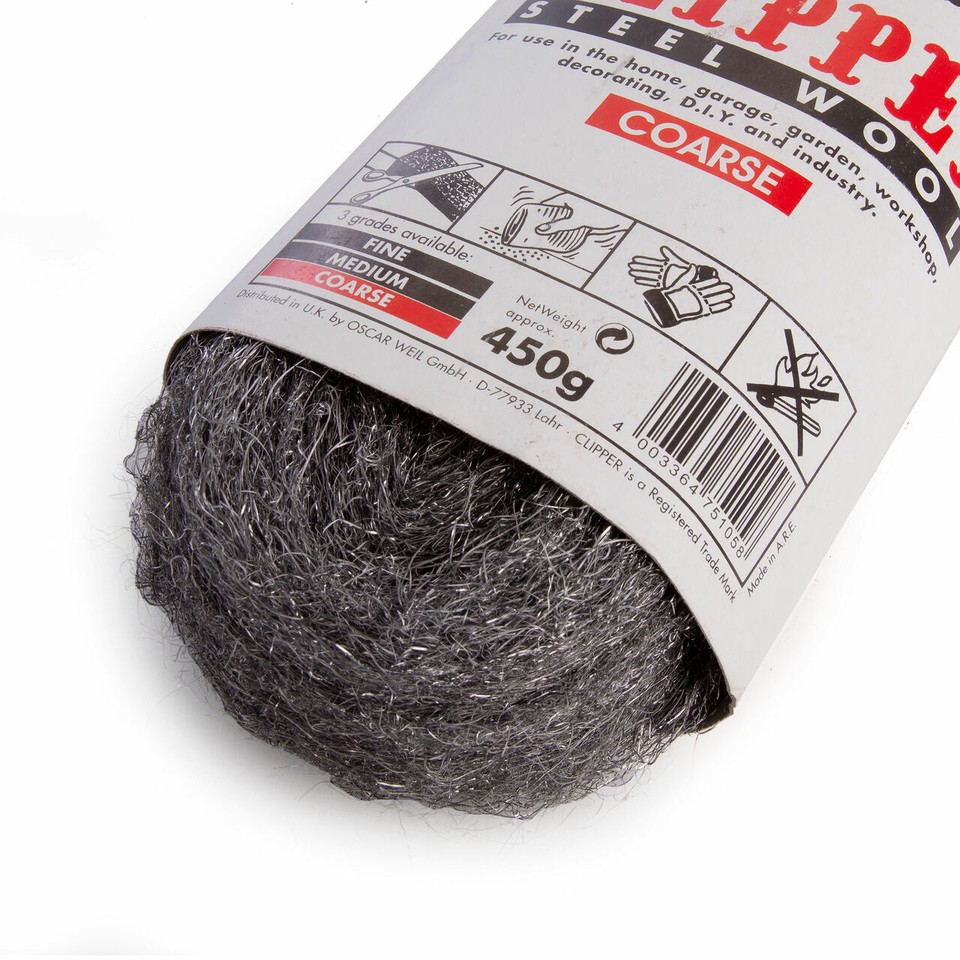 Clipper Fine Medium Coarse Steel Wire Wool Various Grades For Rats Mice ...