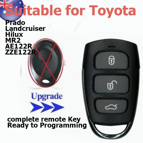 Upgraded Remote Key Fob Suitable for Toyota Prado VZJ95R 1999 2000 2001 ...