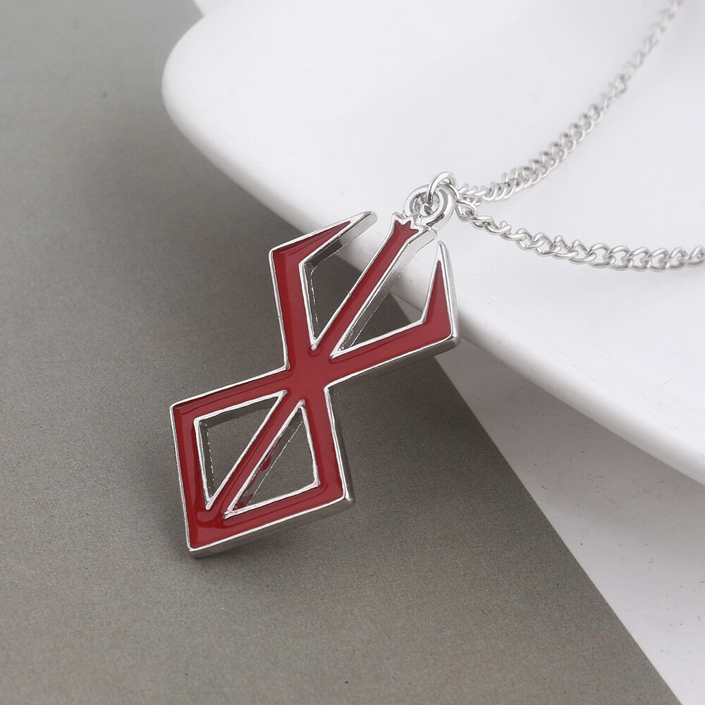 Berserk Keychain Guts Sword Red Behelit Griffith Egg Of King Necklace ...