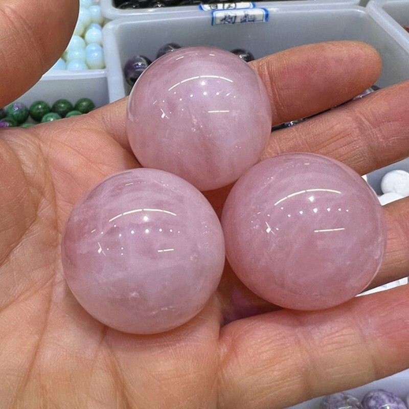 3pcs Natural powder crystal ball Quartz Crystal Sphere Reiki 30mm | eBay