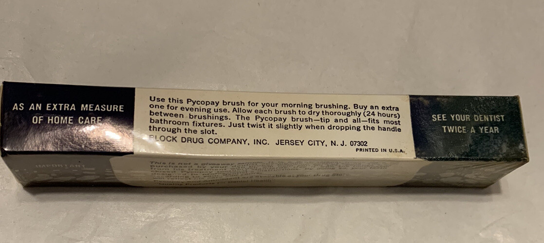 Pycopay Ammident Vtg Dentist Promo Toothpaste/Toothbrush 3 Piece 2 ...
