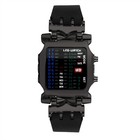Men's Sports Digital Binary LED Display Calendar Watch Silicone Band ...