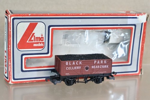 LIMA 305612 BLACK PARK COLLIERY CHIRK 7 PLANK WAGON 2021 with LOAD ...