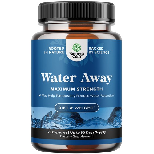 Water Away Pills Maximum Strength Herbal Diuretic Pills for Water ...
