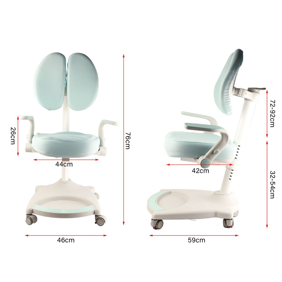Adjustable Height Kids Chair Ergonomic Study Armchair For Home School ...