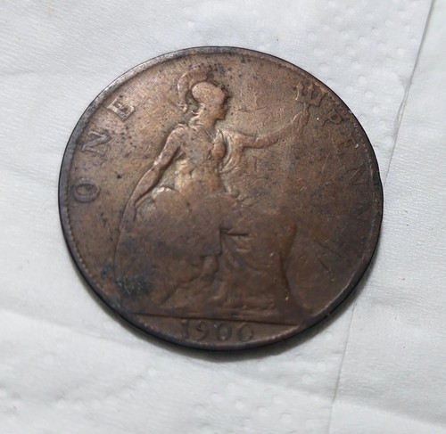 One penny 1900 Coin Queen Victoria Great Britain Bronze | eBay