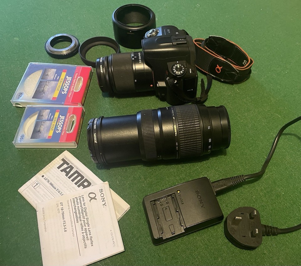Sony Alpha 390 14.2 MP Digital SLR Camera With Additional Lens | eBay UK