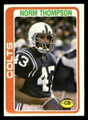 1978 Topps Norm Thompson #29 - Baltimore Colts | eBay