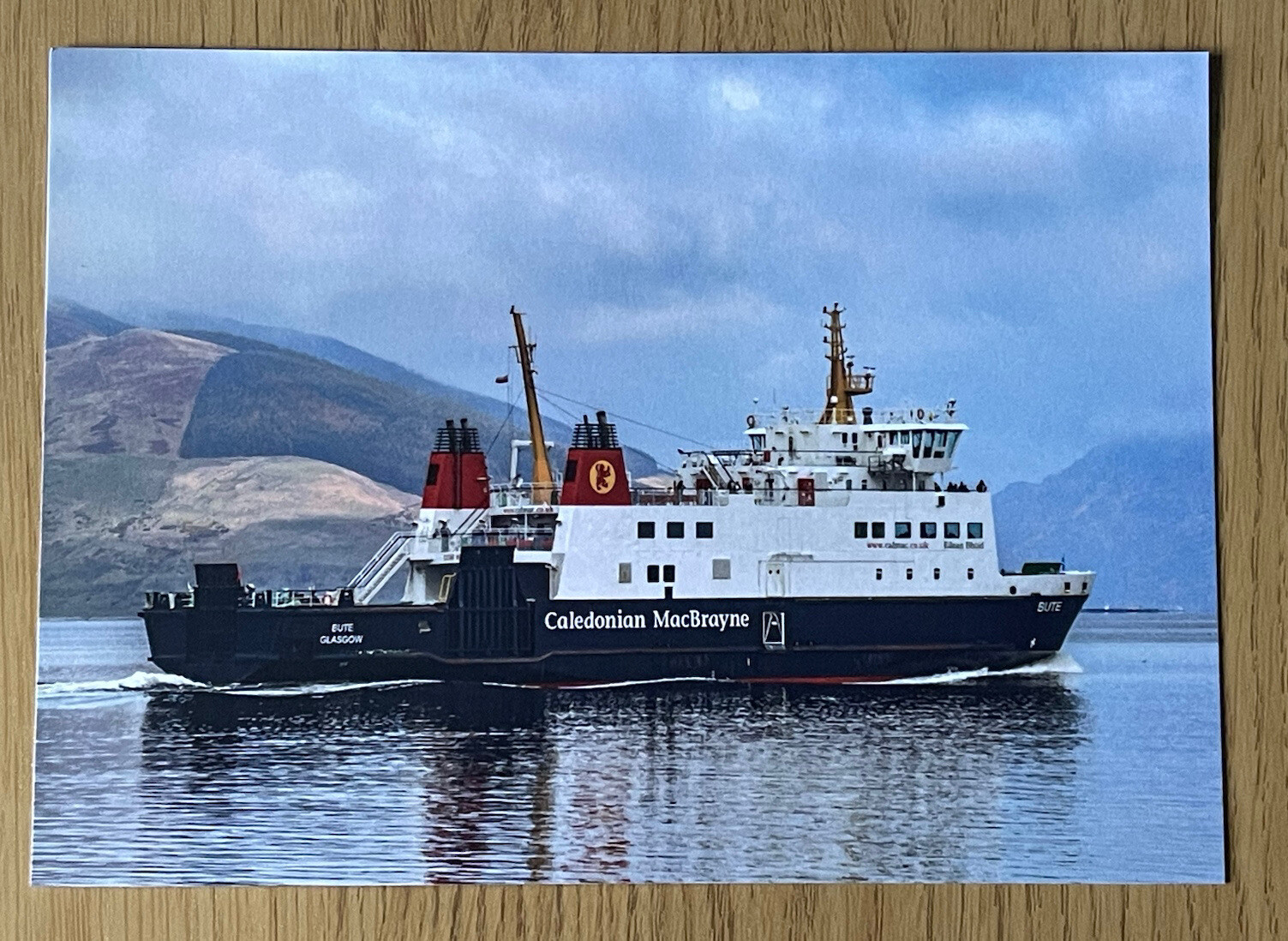 Postcard (7x5in) Caledonian MacBrayne - MV Bute | eBay UK