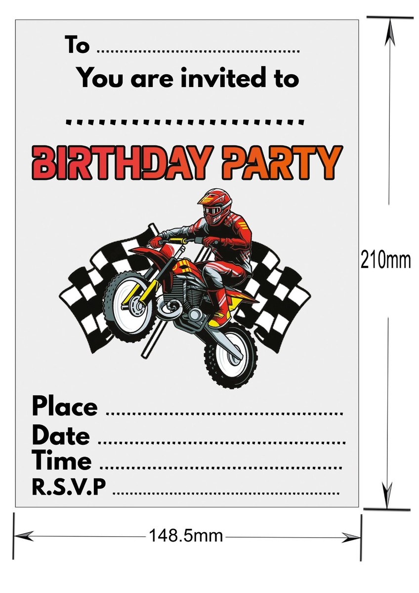Motorcycle Invitation Templates