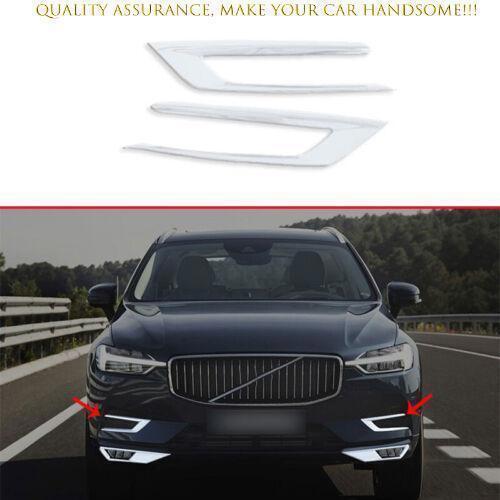 For Volvo XC60 2018-2021 silver Front Fog Light Eyelid Molding Frame ...