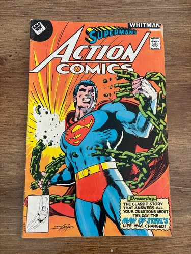 Action Comics # 485 VG/FN Whitman Variant Cover DC Comic Book Neal ...