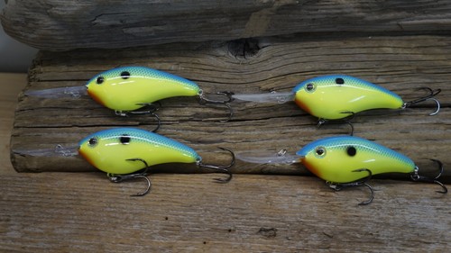 4 Evergreen Flat Force 4, Rapala DT 6, & Bagley Balsa B3 Crankbaits in assorted | eBay