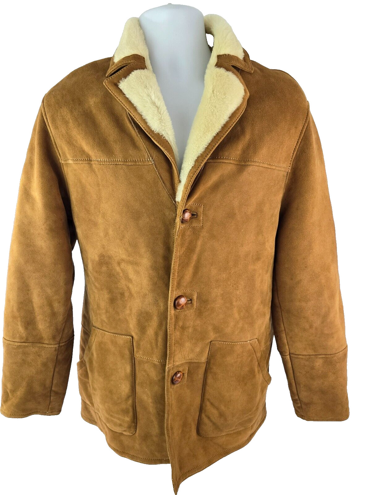 Danier Men's Suede Shearling Sheepskin Lined Vintage … - Gem