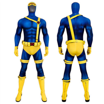 Cosplay X-men 97 Scott Summers Cyclop Costume Jumpsuit Boysuit With ...
