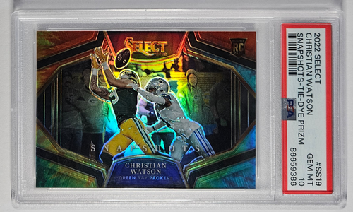 Christian Watson Packers 2022 Select Tye-Die, Snapshots, 23/25, PSA10 💎 ...