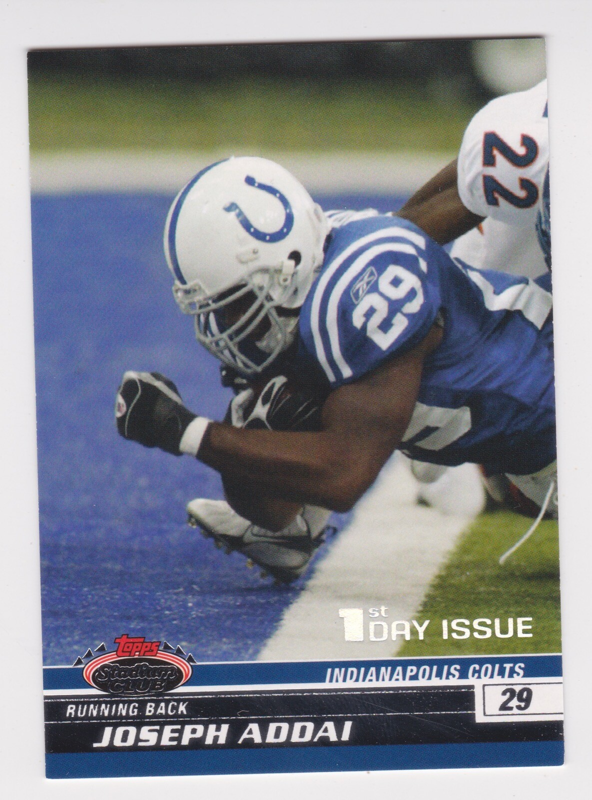 2008 Topps Stadium Club 1st Day Issue #19 Joseph Addai 61/1499 | eBay
