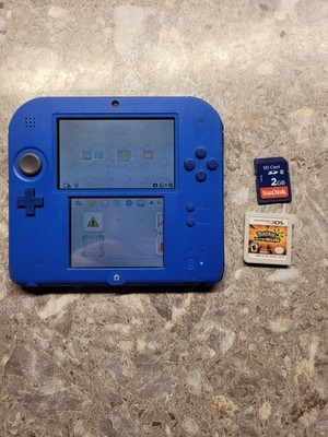 Nintendo 2DS Handheld Game Console Black/Blue With Games, SD CARD ...