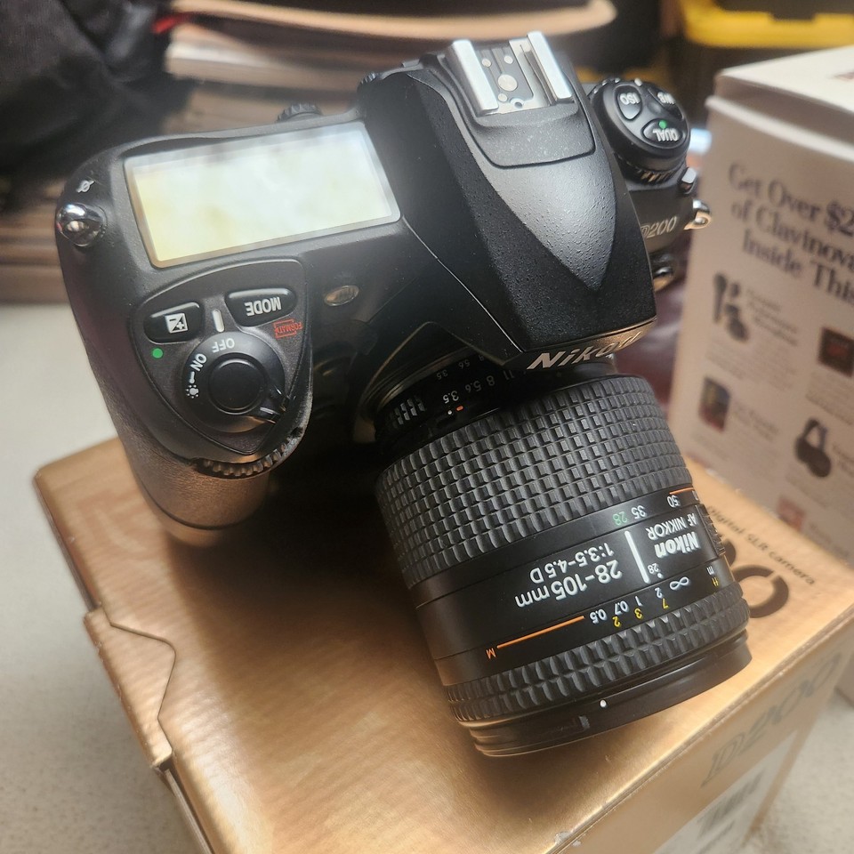 Nikon D200 Digital SLR Camera - Nikon lens and Motordrive included. | eBay