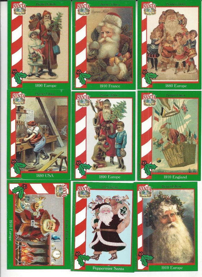 Santa Around the World Trading Cards 9 Sealed Packs | eBay