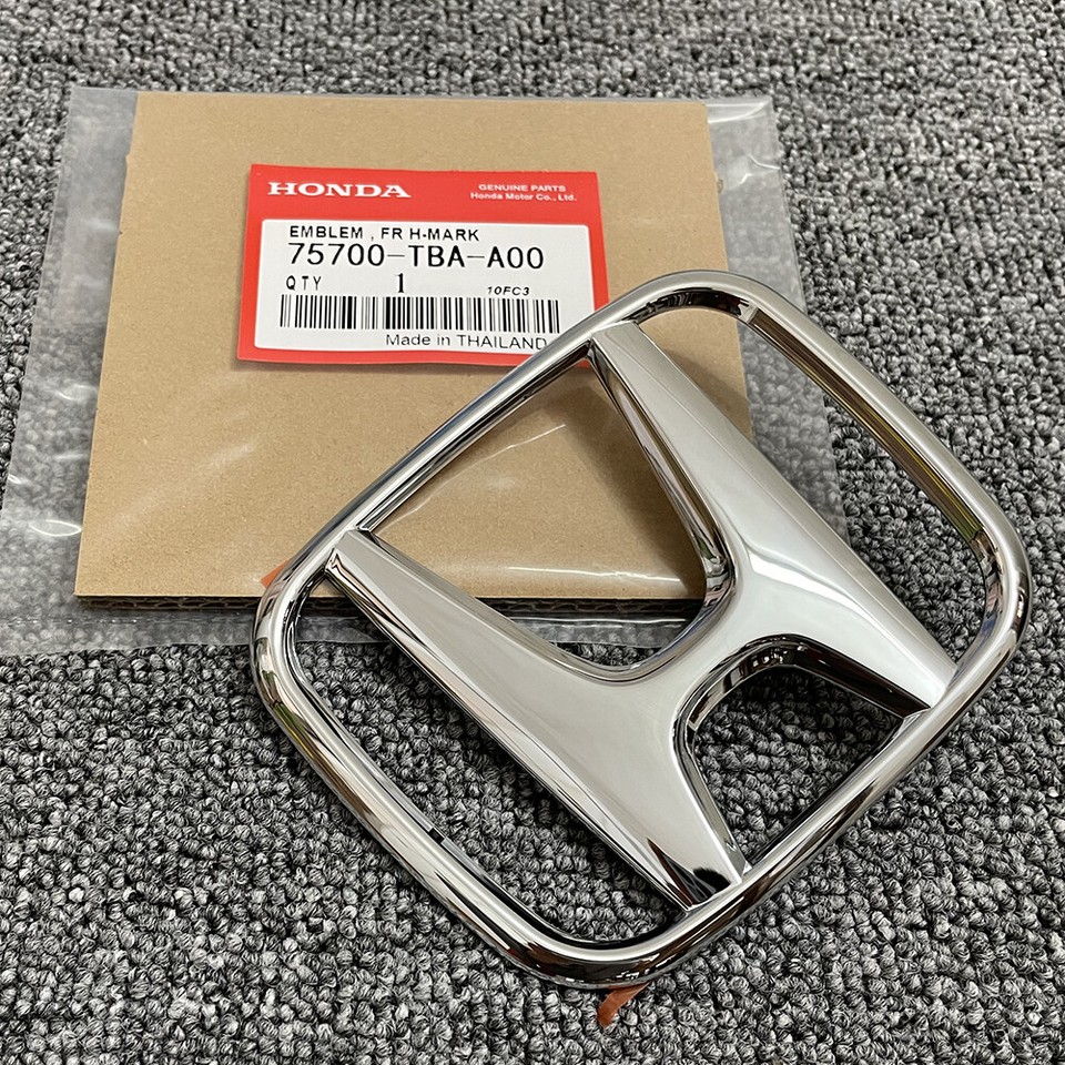 75700-TBA-A00 Front Grille H Emblem Fits 2016-2021 Honda Civic H Badge ...