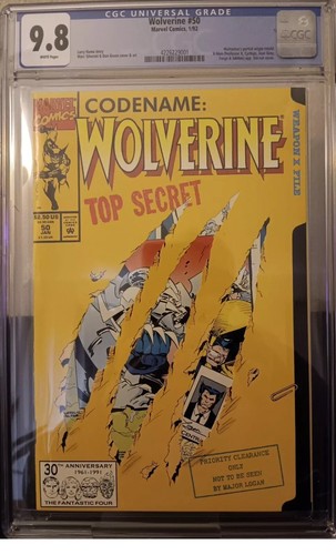 Wolverine #50 cgc 9.8 Code name Wolverine (top Secret) | eBay