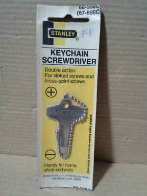 Vintage. Rare. Stanley 67-690C Flathead Keychain Screwdriver. NOS | eBay