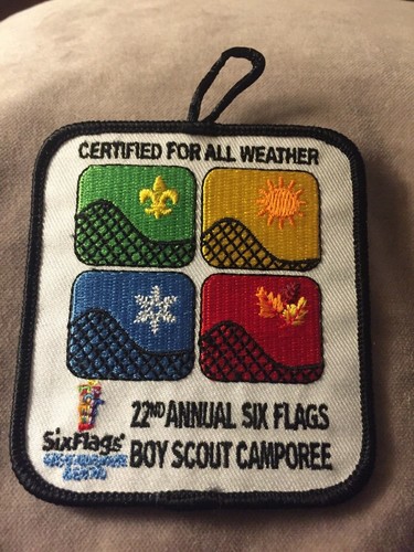 (mr10) Boy Scouts- 22nd Annual Boy Scout Camporee - SIX FLAGS patch | eBay