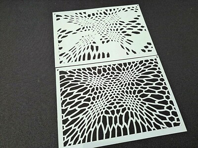 Set of 2pcs KRYPTEK CAMOUFLAGE Camo Pattern Airbrushing Stencil Vehicle ...