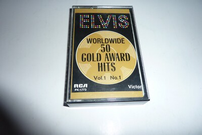 ELVIS Worldwide 50 Gold Award Hits Vol. 1 No. 1 Cassette Victor 1971 VG ...