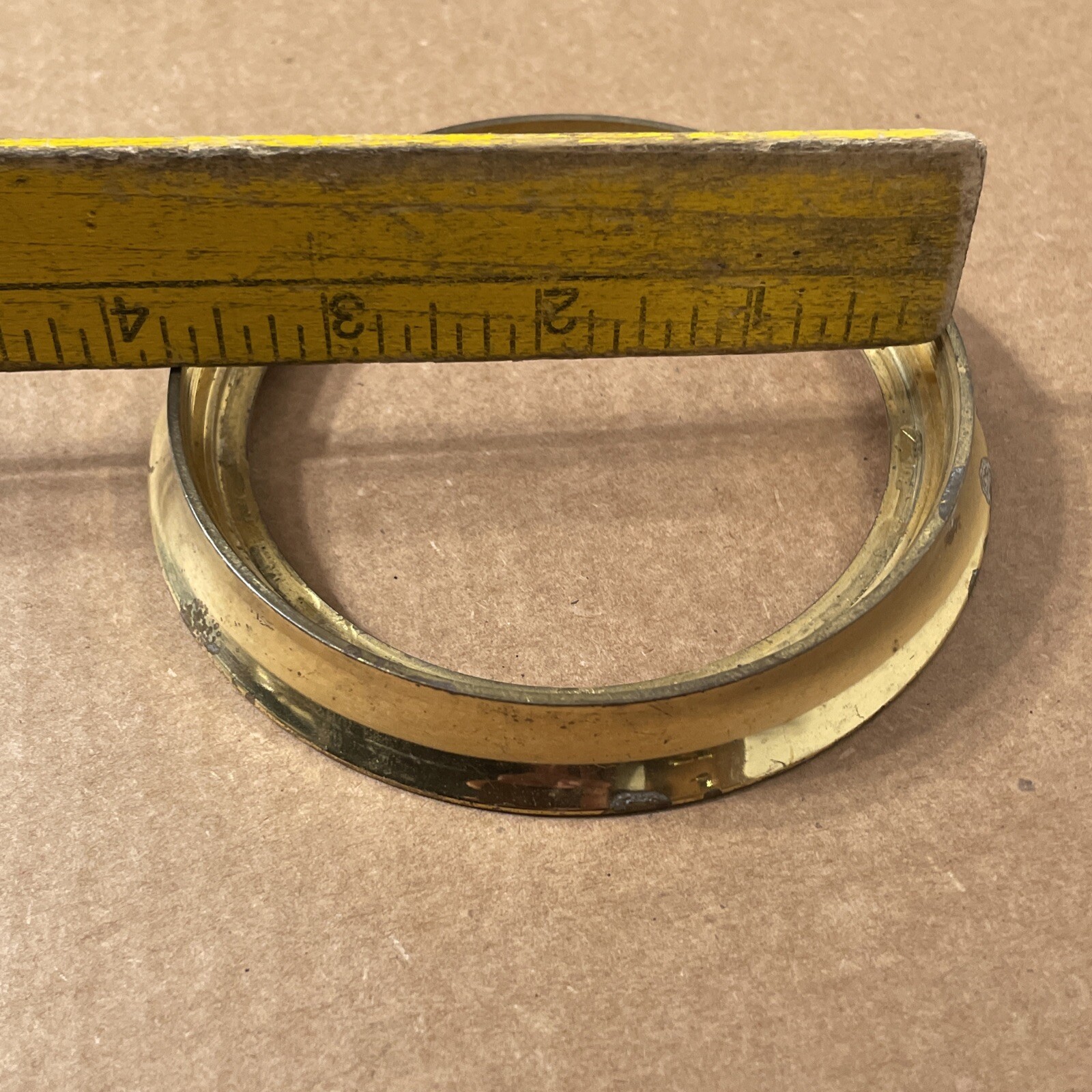 Chelsea Style Brass Ships Clock Threaded Bezel Part #2 | eBay