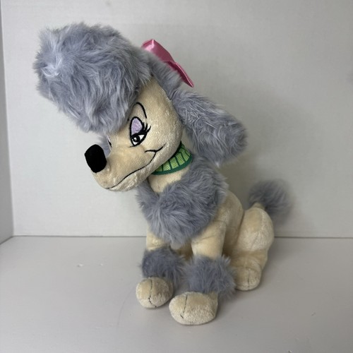 Disney Georgette Poodle Plush Oliver & Company Puffy Bow 1988 Plush ...