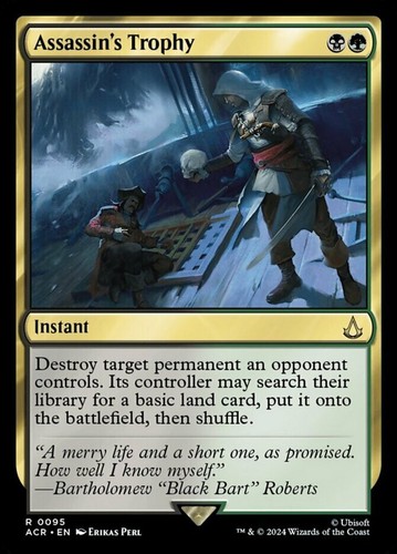 Mint/Near-Mint, English - 1 x MTG Assassin's Trophy Universes Beyond ...