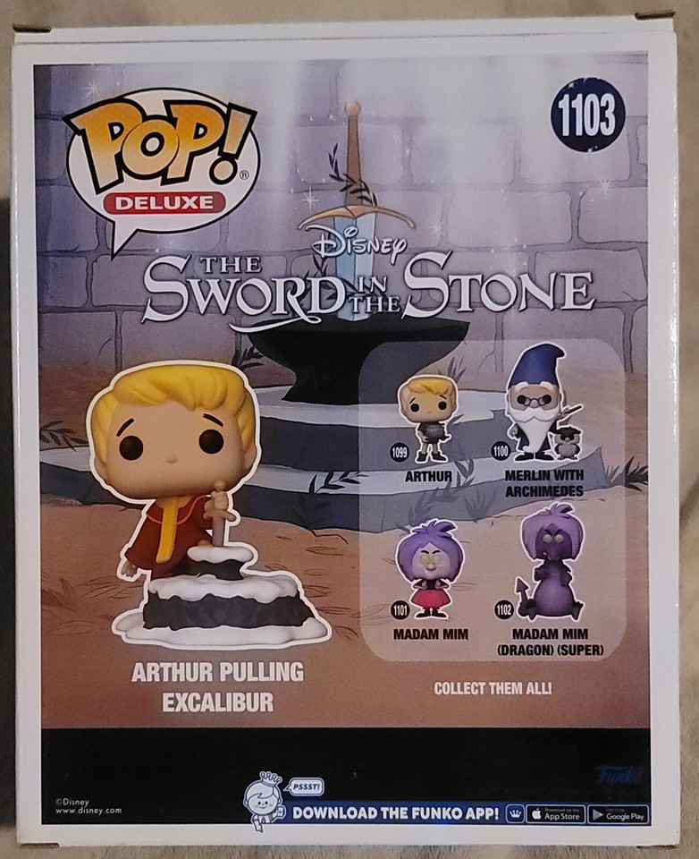 *NEW* Funko Pop! Deluxe: Disney Sword in the Stone Arthur Pulling ...