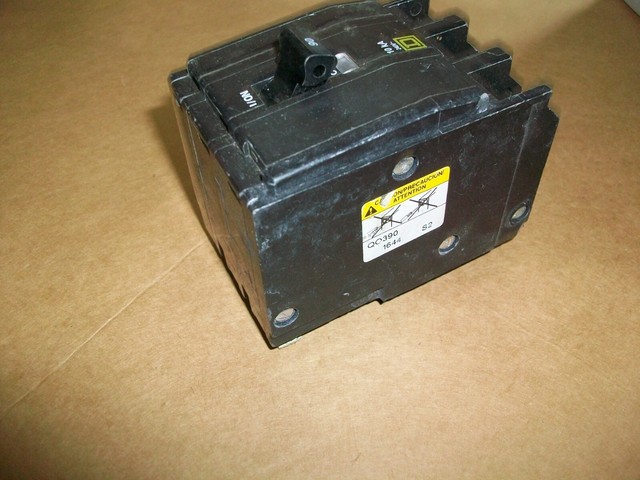 Square D QO390 Miniature Circuit Breaker - 90 A, 3 Pole, 120/240 VAC ...