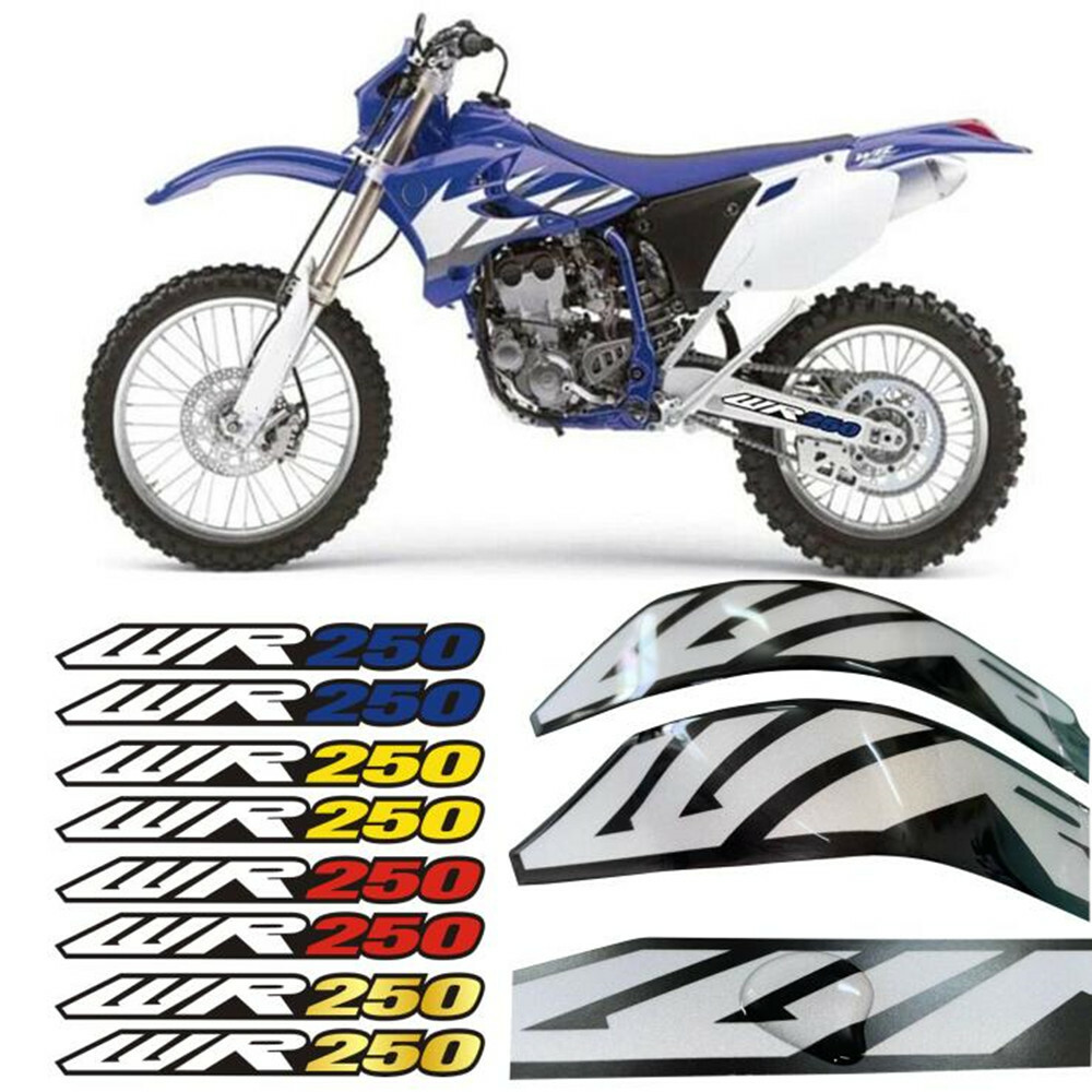 3D Glue Swingarm Reflection Stickers Decals For YAMAHA WR250 WR 250F ...