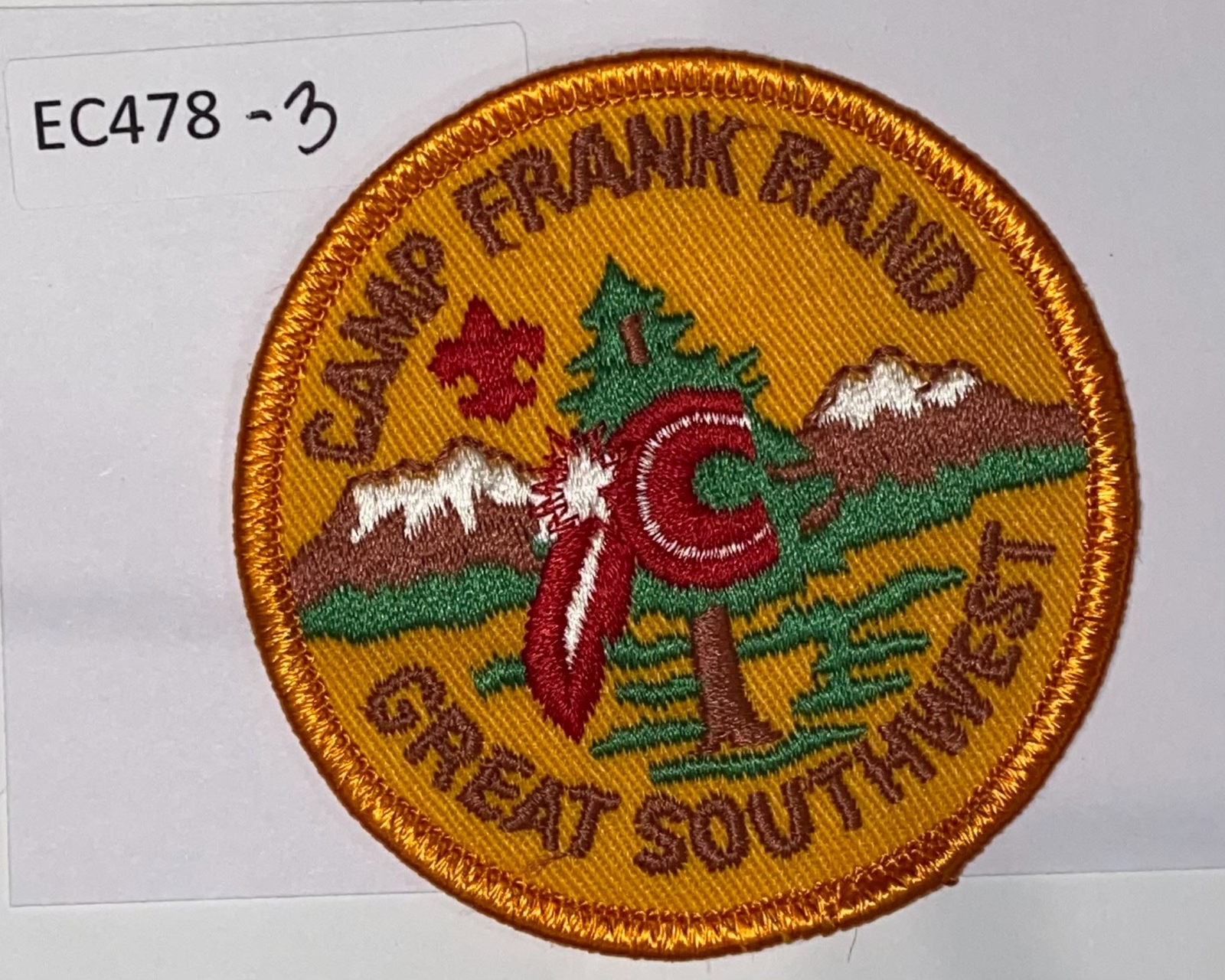 Boy Scout Camp Patch Camp Frank Rand Great Southwest | eBay