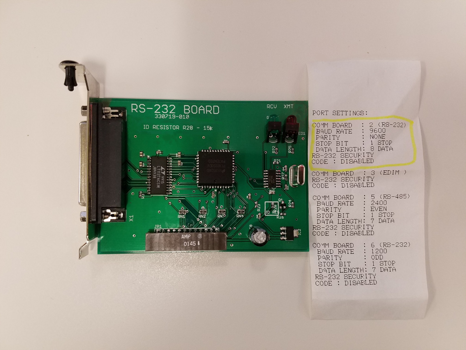 Veeder-Root TLS-350 Serial RS232 Module 330719-010 - New - WARRANTY ...