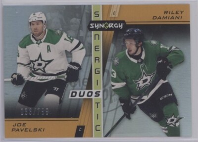 JOE PAVELSKI/RILEY DAMIANI 2021-22 UD Synergy SYNERGISTIC DUOS RC 33/ ...