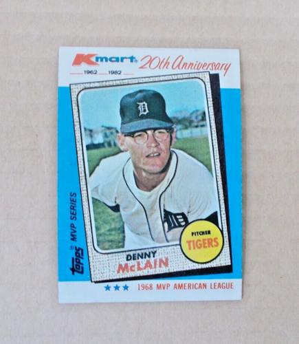 MLB 1982 Topps MVP Series K-Mart 20th Anniversary Baseball Card Denny ...
