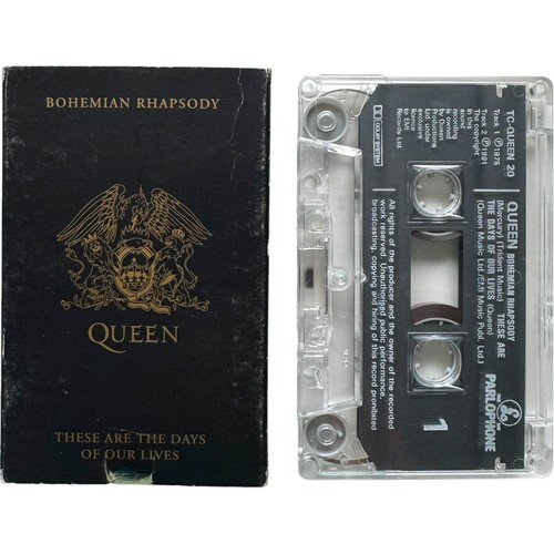 Queen Bohemian Rhapsody Tape Cassette Parlophone 1991 Rock Band Tape ...