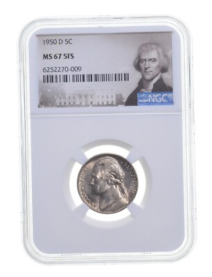 MS67 5FS 1950-D Jefferson Nickel - Graded NGC *3652 | eBay