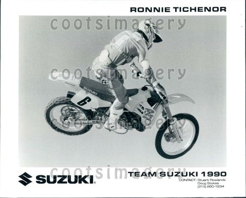 Wire Photo Ronnie Tichenor Florida Motocross Racer Suzuki Motorcycle | eBay